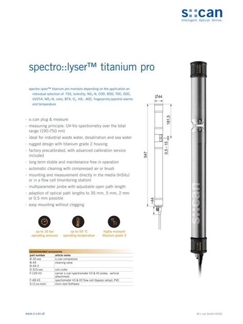 Spectrolyser Titanium Wwenmulti Parameterscan Pdf