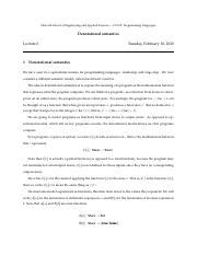 Understanding Denotational Semantics In Programming Languages Course Hero
