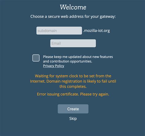 Setup Problems On Gateway WebThings Mozilla Discourse