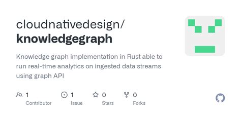GitHub Cloudnativedesign Knowledgegraph Knowledge Graph Implementation In Rust Able To Run
