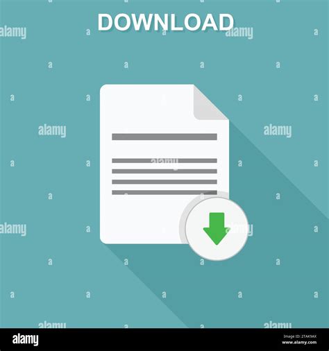 Download Document Icon Flat Style Vector Illustration Stock Vector Image And Art Alamy