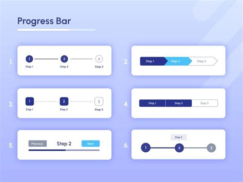 Progress Bars With Arrows Ui Design