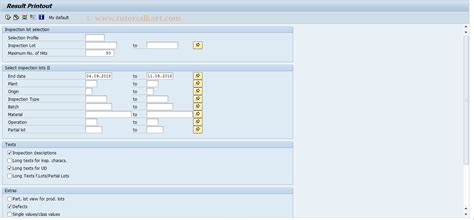 Qga Sap Tcode Print Inspection Results