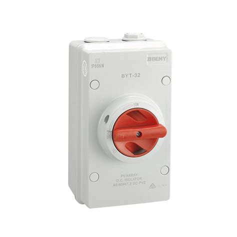 1200v Dc 32a Dc Isolator Ip66 2 Pole 4 Pole Solar Isolator Switch Saa