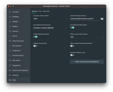 Android Emulator Screenshot Saved Location Code2care