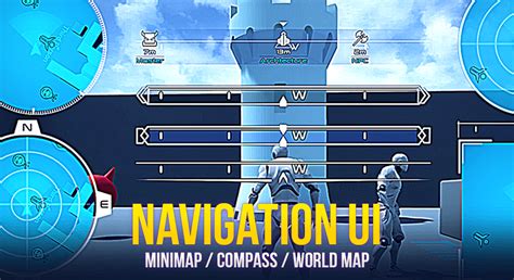 navigation ui minimap compass world map in blueprints ue marketplace
