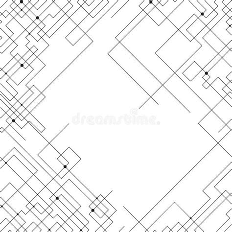 Modello Senza Cuciture Con Le Linee Ed I Punti Collegati Illustrazione