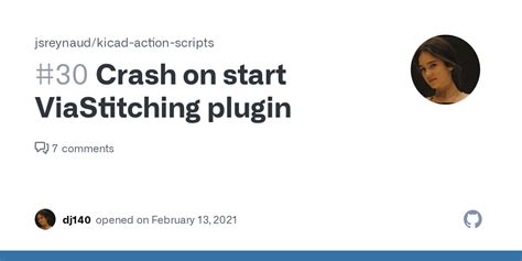 Crash On Start Viastitching Plugin · Issue 30 · Jsreynaudkicad Action Scripts · Github