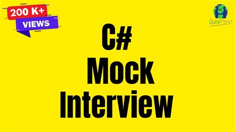 C Csharp Net Mock Interview C Net Interview Questions And Answers