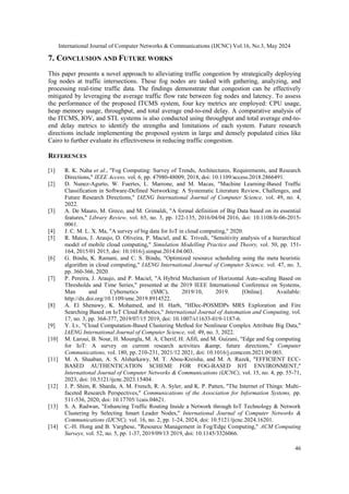 Enhanced Traffic Congestion Management With Fog Computing A