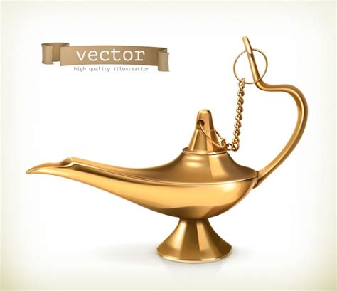 Different Of Genie Girl Magic Lantern Or Aladdin Lamp In Color And