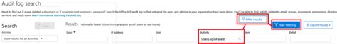 Microsoft 365 Audit Log Search Userloginfailed Stephen Hackers Blog
