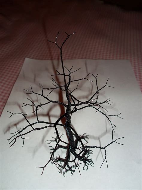 Halloween Wire Tree A Wire Tree Art Spray Painting And Beadwork On Cut Out Keep