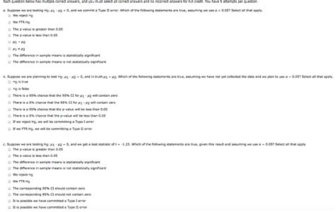 Solved Each Question Below Has Multiple Correct Answers And