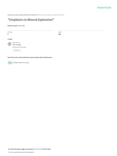 Geophysicsfor Mineral Exploration Pdf Exploration Geophysics