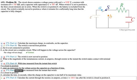 4 problem 20 the circuit shown contains a