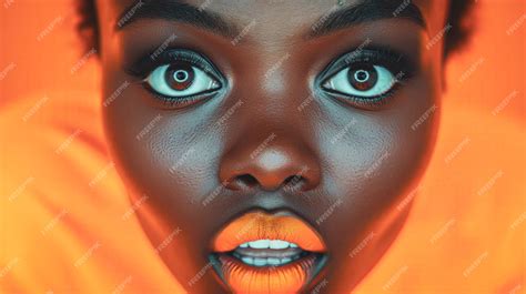 Premium Photo Closeup Portrait Of A Beautiful African American Woman
