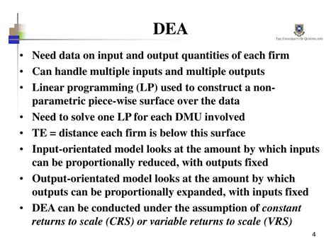 ppt efficiency and productivity measurement data envelopment
