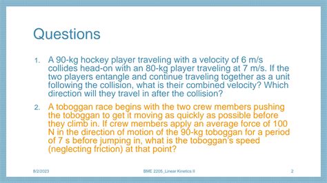 Solution Linear Kinetics Ii Studypool