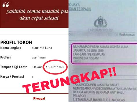 Selain Nama Asli Dan Jenis Kelamin Inilah Kebohongan Lucinta Luna Yang Juga Terungkap