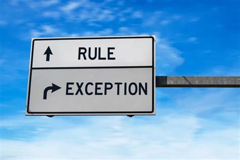 Exceptions Stock Photos Royalty Free Exceptions Images Depositphotos