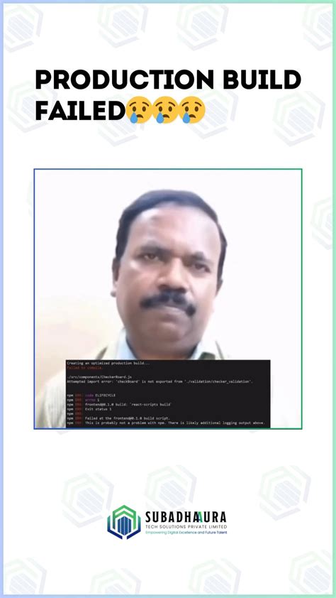Subadhaaura Tech Solutions Private Limited 🌐 Working On That Production Build 🛠️💥