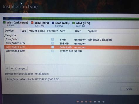 LinuxQuestions Org Free Space Not Showing In Ubuntu Install Menu Dual