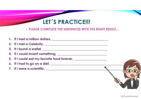 SECOND CONDITIONAL Creative Writing English ESL Powerpoints