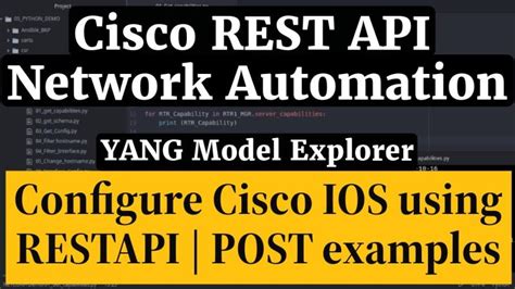 Network Automation Restconf Yang Cisco Configuration Using Api Post