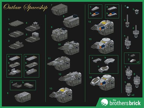 Custom LEGO Outlaw Spaceship Instructions 1 The Brothers Brick The Brothers Brick