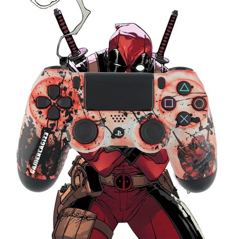 Morbidstix Custom Deadpool Playstation 4 Controller 7999