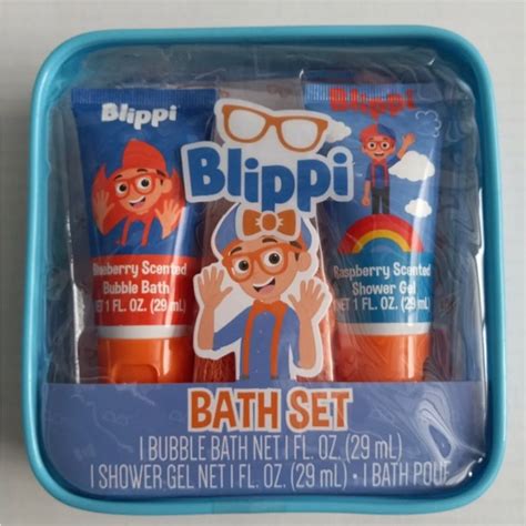 Blippi Bath Skin And Hair Blippi Bath Set Blueberry Scented Bubble