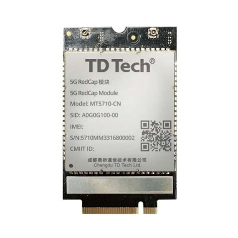 Tdtech 5g Redcap Module Mt571 Cn With Lcc Minipcie M 2 Interface