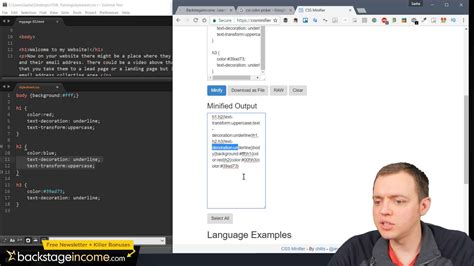 css3 tutorial for beginners 44 how to optimize and compress your code for fast loading time