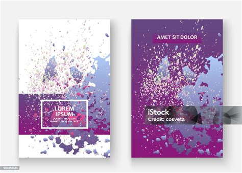 네온 폭발 페인트 튀기지 예술 커버 디자인 유체 바이올렛 그라데이션 먼지 스플래시 질감 배경입니다 유행 창조적인 서식 파일 벡터