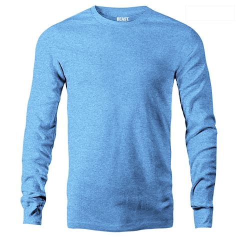 Sky Blue Mens Long Sleeve T Shirt Premium Menswear At Best Value Prices