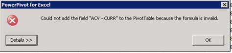 Two Common Powerpivot Error Messages P3 Adaptive