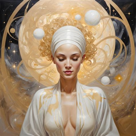 Premium Photo Beautiful Woman Cancer Zodiac Sign