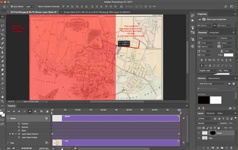 how to draw route map in photoshop