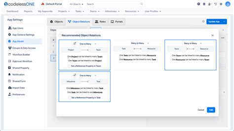 How To Set Up Object Relations Codeless One