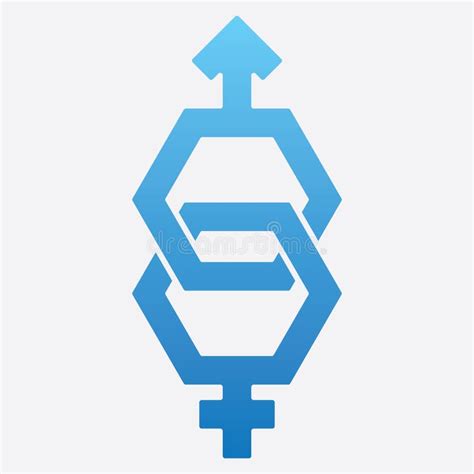 Diagonal Icon Logo Gender Stock Vector Illustration Of Couple 284247092