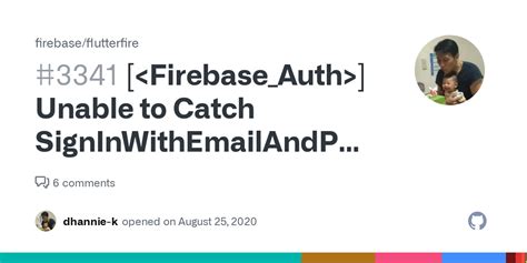 Unable To Catch Signinwithemailandpassword Exception · Issue 3341