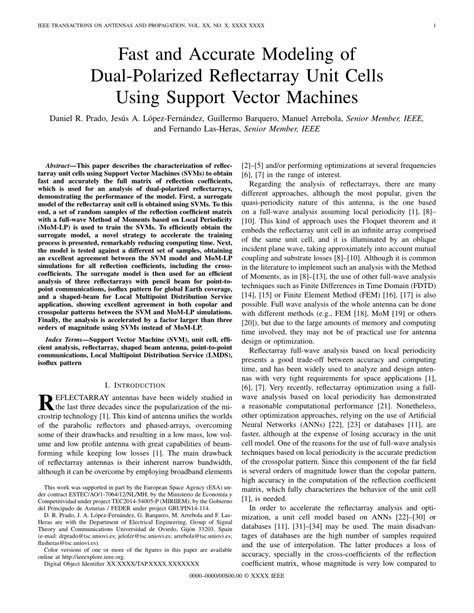 Pdf Fast And Accurate Modeling Of Dual Polarized Reflectarray Unit Cells Using Support Vector