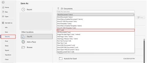 How To Change Word Files To PDF Format Step By Step Guide MyExcelOnline
