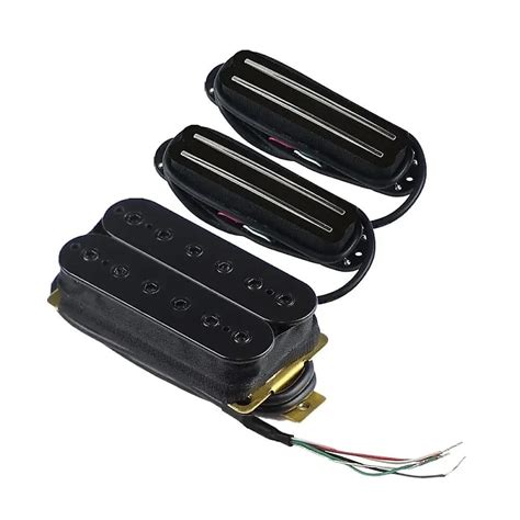 Hss Guitar Dual Rail Humbucker Pickups Set Reverb