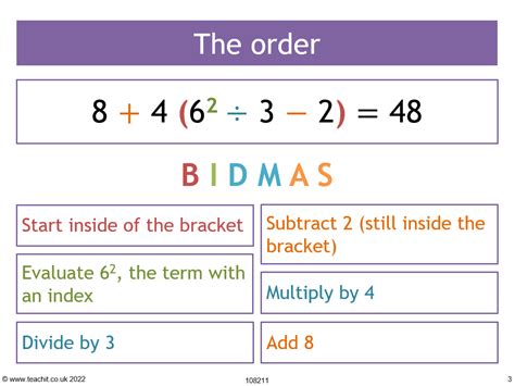 Bidmas Ks3 Maths Teachit