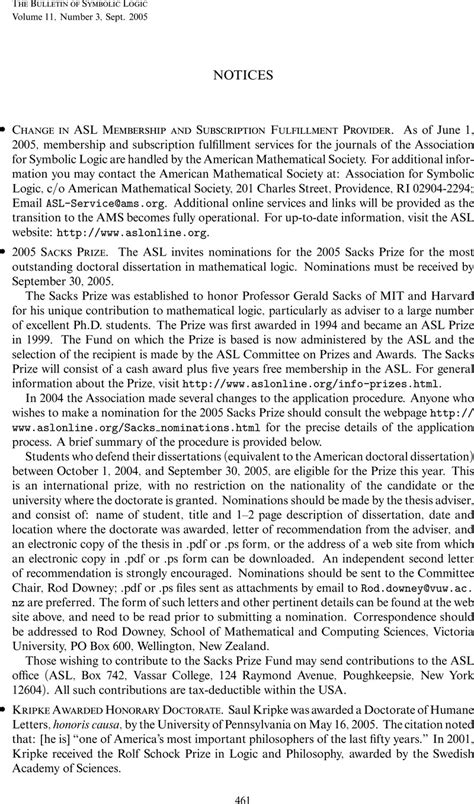 Notices Bulletin Of Symbolic Logic Cambridge Core