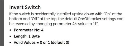 GE Jasco Switch Invert On Off Connected Things SmartThings Community