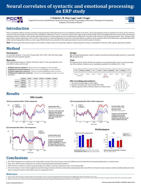 Pdf Neural Correlates Of Syntactic And Emotional Processing An Erp
