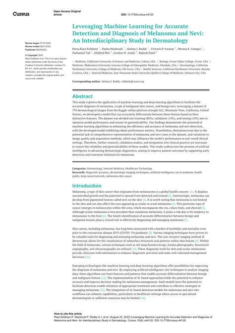 pdf leveraging machine learning for accurate detection and diagnosis